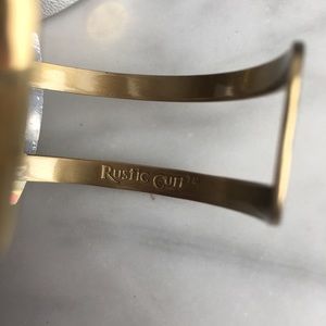 Rustic Cuff | Jewelry | Rustic Cuff Silver And Gold Bracelet Set | Poshmark